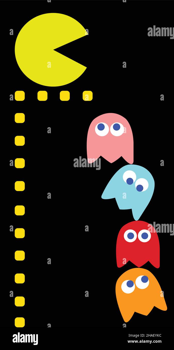 Pac man ghost on white hi-res stock photography and images - Alamy