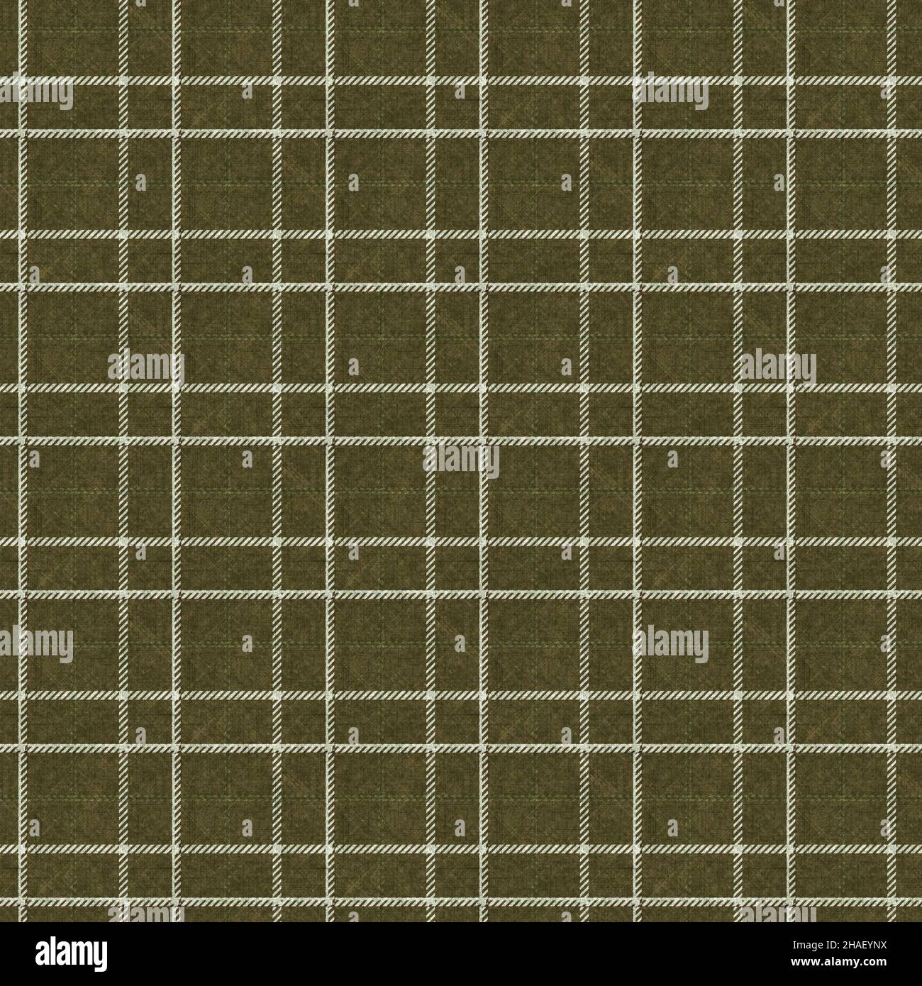 Muted green winter woven plaid texture. Seamless woolen scottish style ...