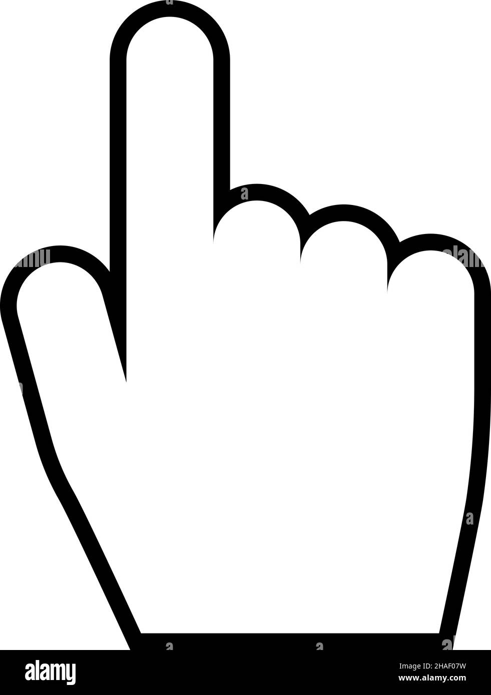 Straight finger hand hi-res stock photography and images - Alamy