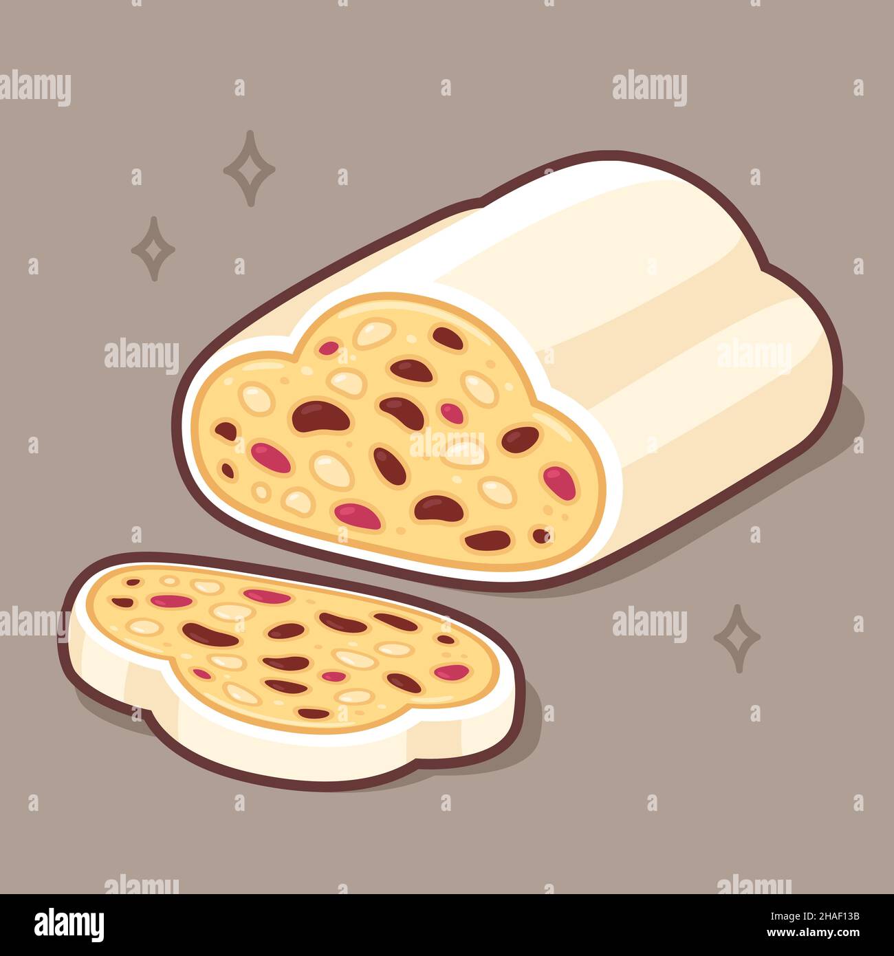 Seasonal dessert illustration Stock Vector Images - Alamy