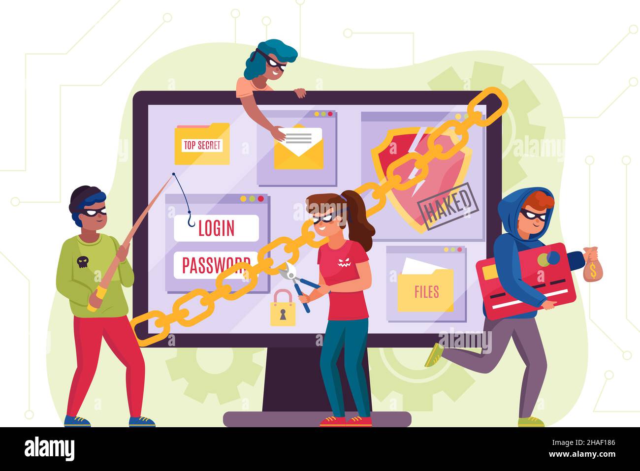 Cyber team Stock Vector Images - Alamy