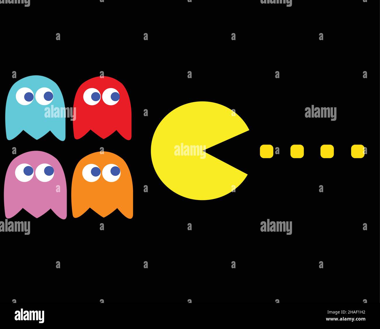 Pac man video games Stock Vector Images - Alamy