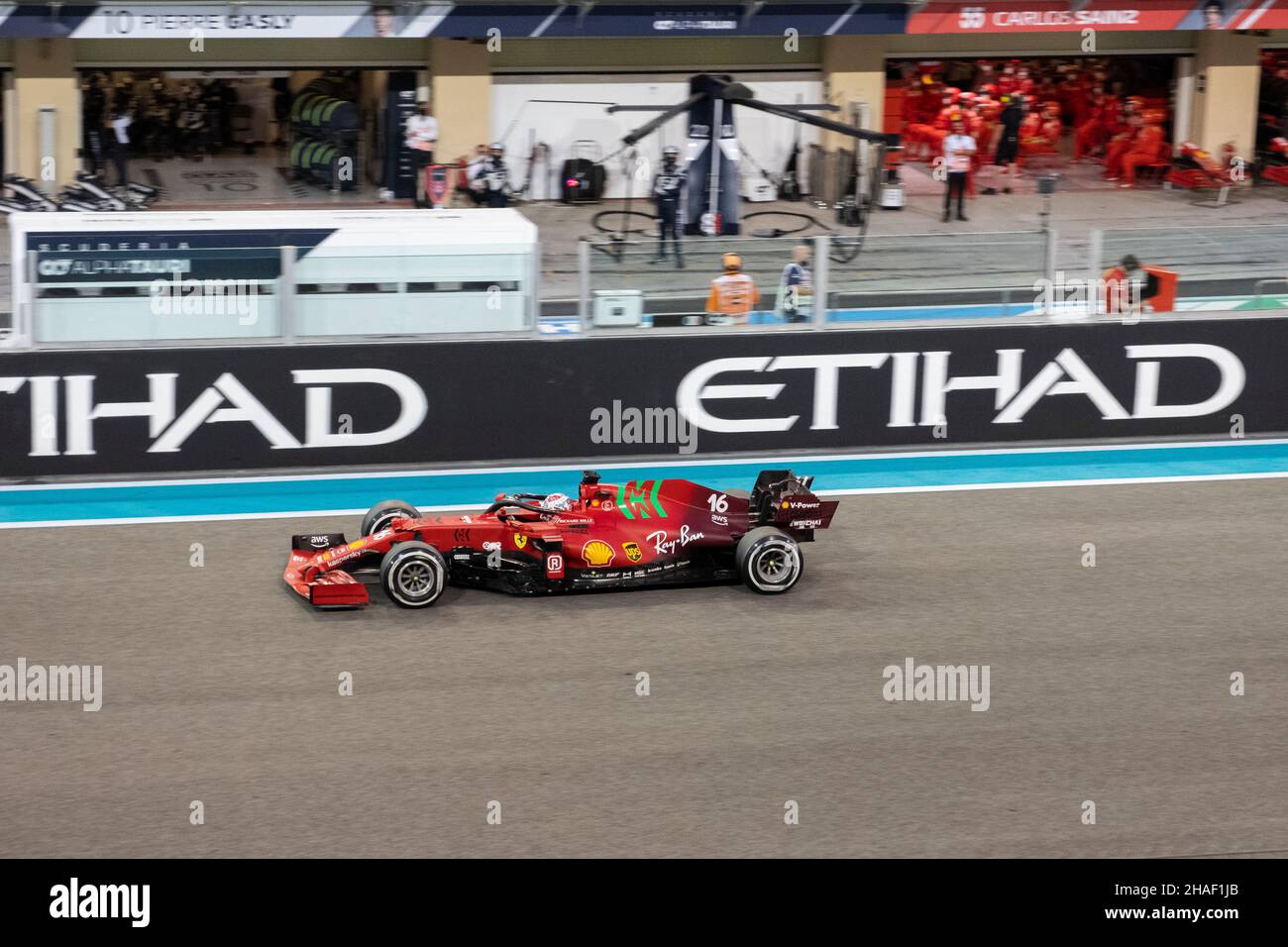 ABU DHABI, UNITED ARAB EMIRATES - DECEMBER 12: Charles Leclerc, Ferrari ...
