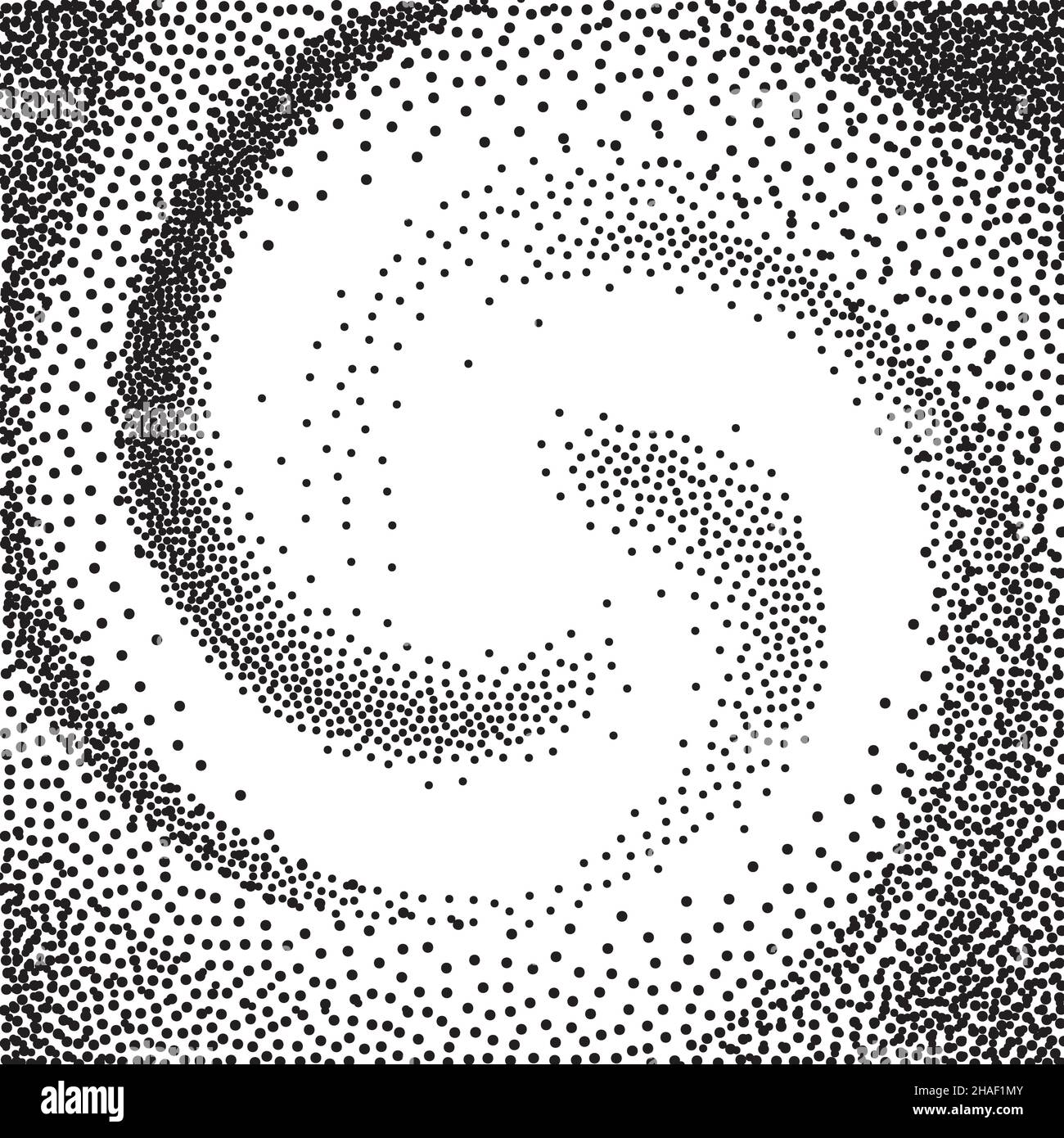 Spiral texture with grainy sand effect. Dust pattern Stock Vector Image ...