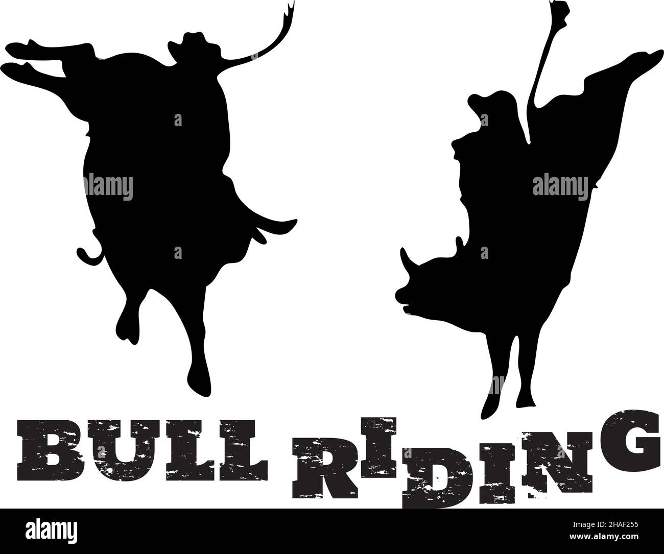 Young bull rider Stock Vector Images - Alamy