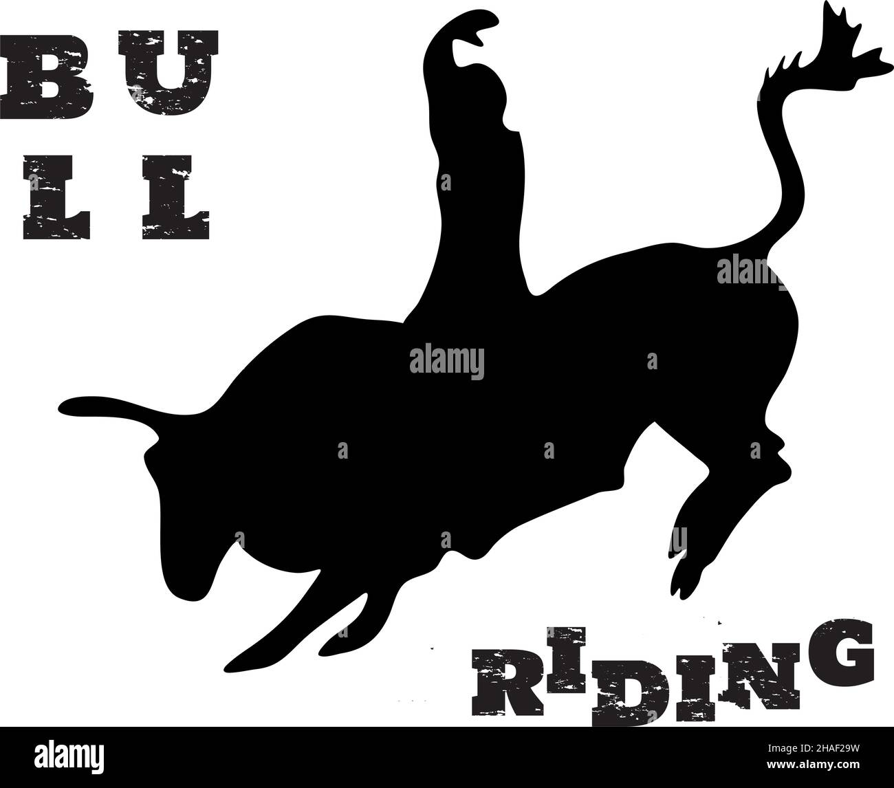 Young Bull Rider Stock Vector Images - Alamy