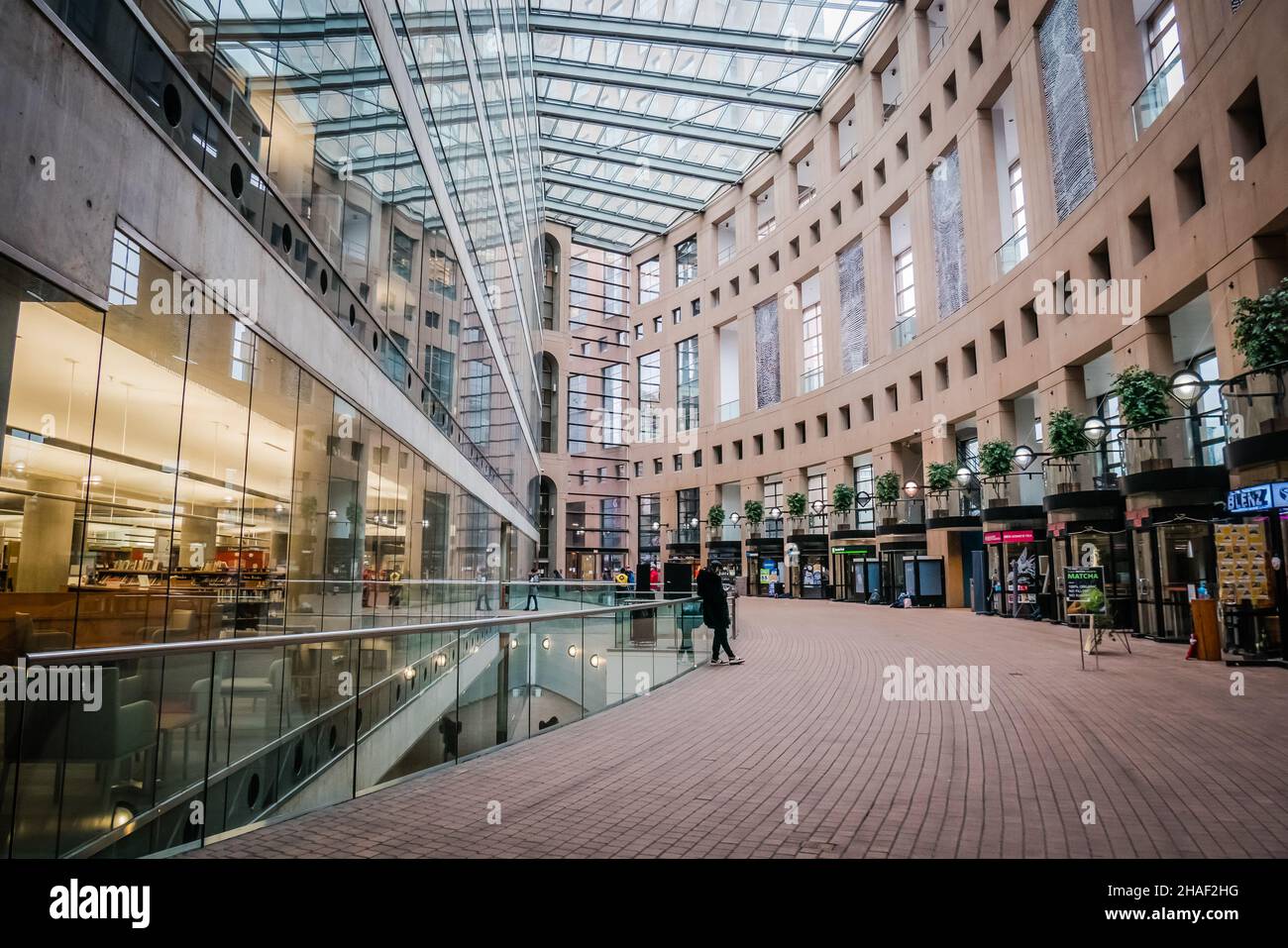 Vancouver Public Library interior in downtown Vancouver, BC, Canada ...