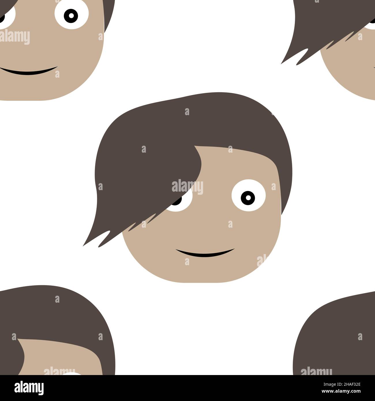 Modern face, great design for any purposes. Cartoon people vector ...