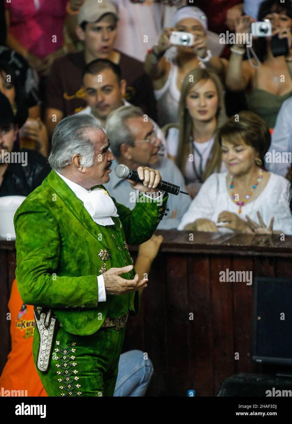 MEXICO CITY, MEXICO - MAY 16: Vicente Fernandez, singer of popular ...