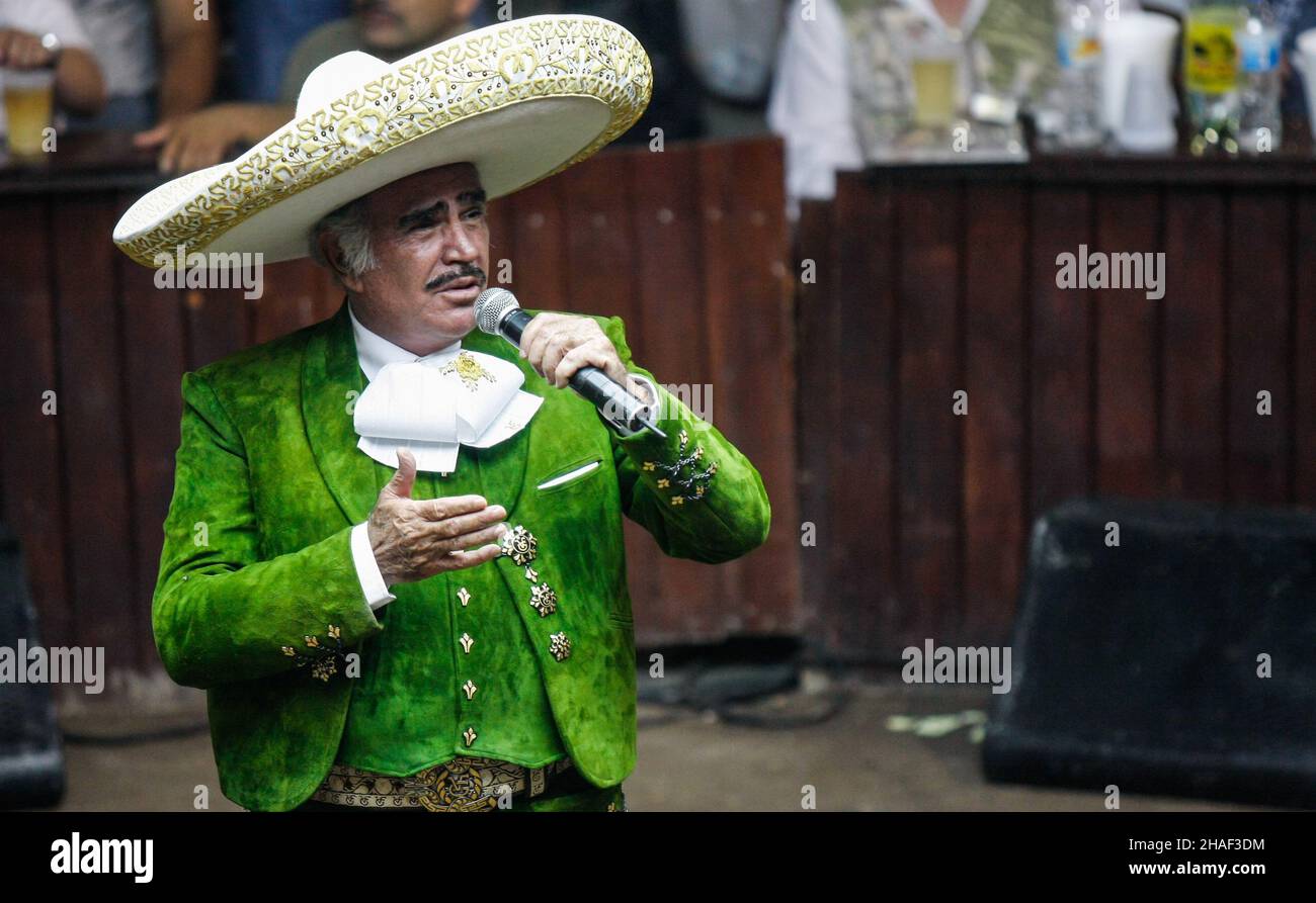 MEXICO CITY, MEXICO - MAY 16: Vicente Fernandez, singer of popular ...