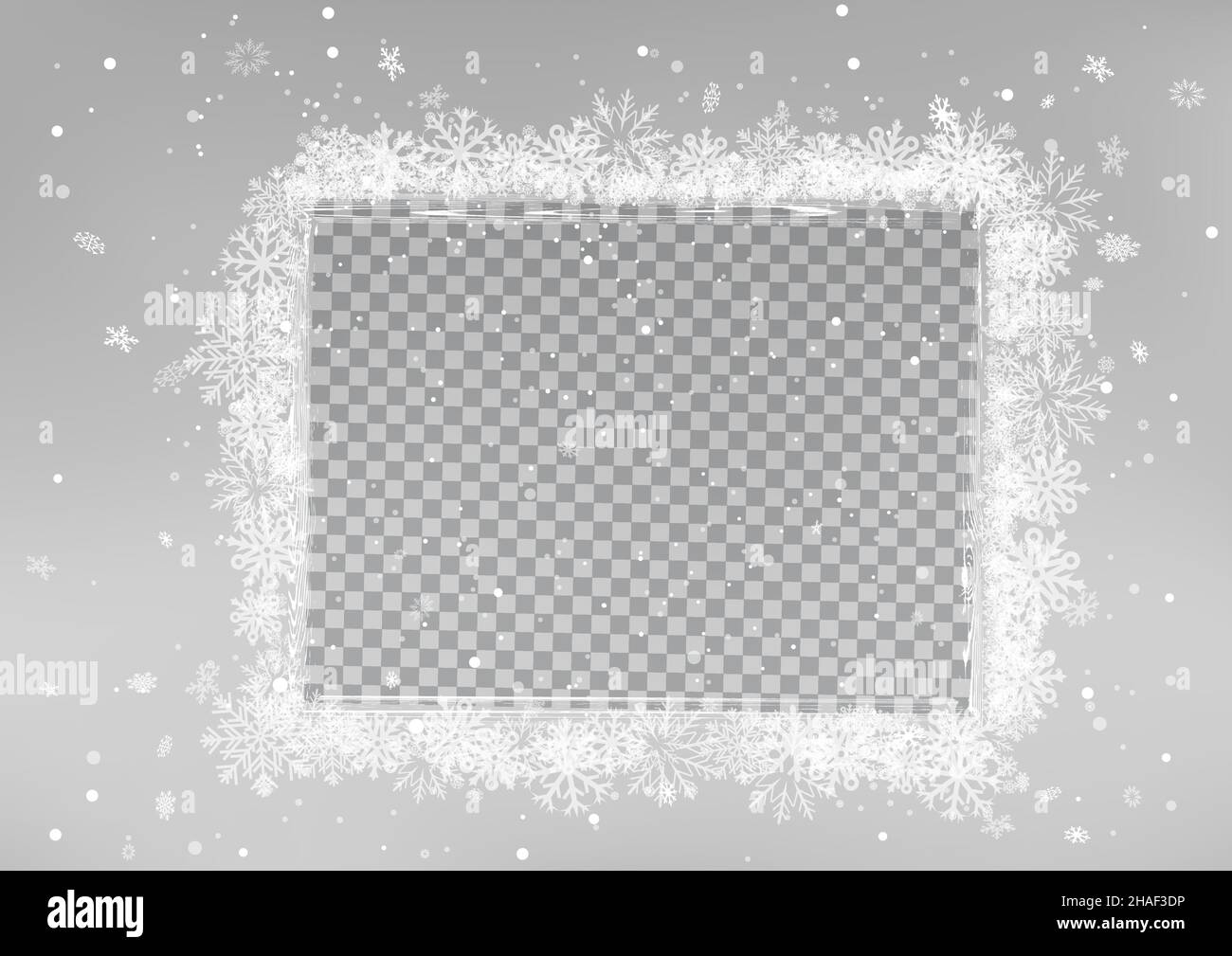 Christmas wood texture and snow photo frames Stock Vector Image & Art ...