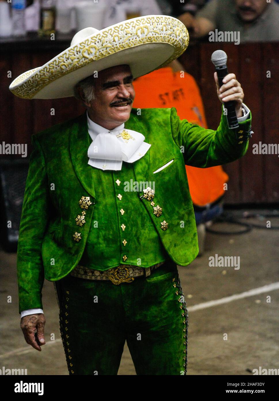 MEXICO CITY, MEXICO - MAY 16: Vicente Fernandez, singer of popular ...