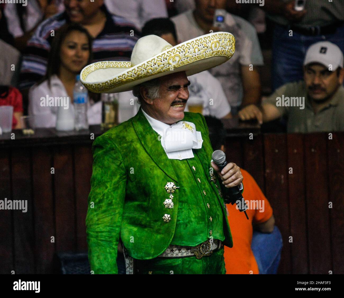 MEXICO CITY, MEXICO - MAY 16: Vicente Fernandez, singer of popular ...