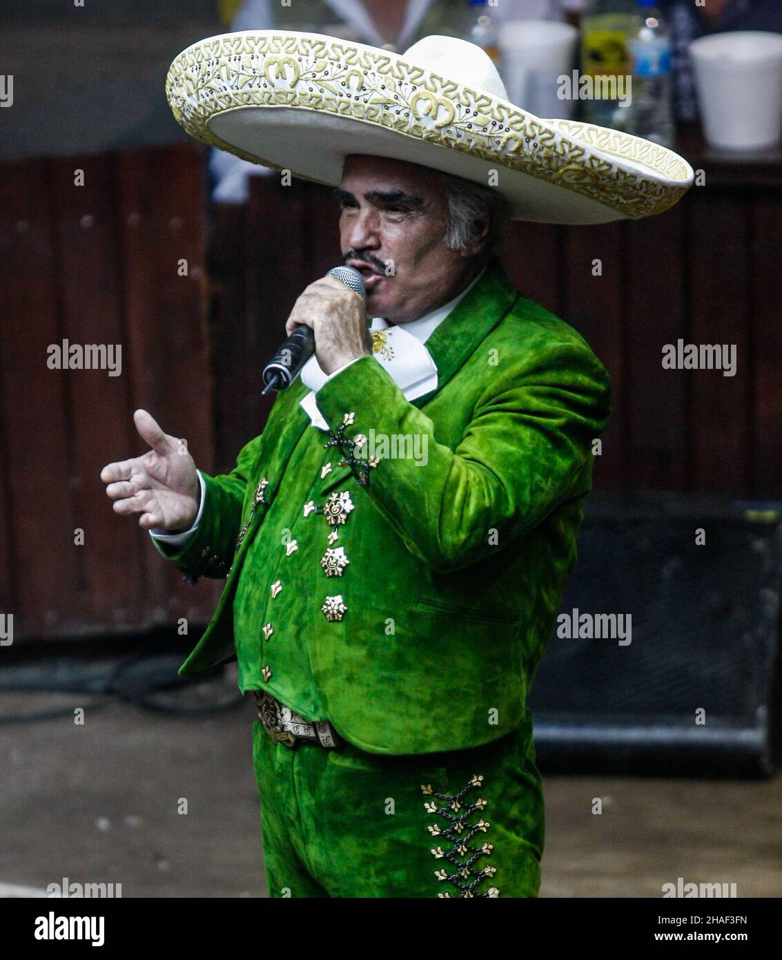 MEXICO CITY, MEXICO - MAY 16: Vicente Fernandez, singer of popular ...