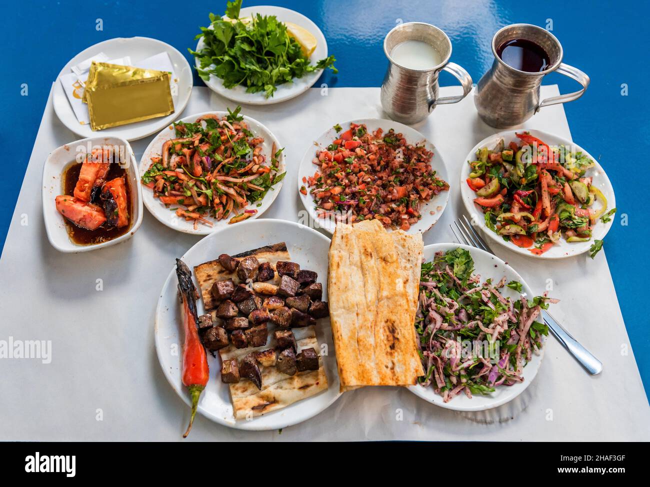 Ciger Sis Kebap in Adana, Turkey. Traditional Liver Shish Kebab in ...