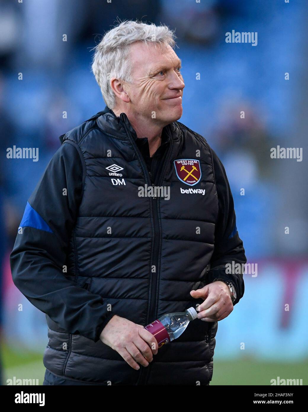 Burnley, UK. 12th Dec, 2021. David Moyes manager of West Ham United ...