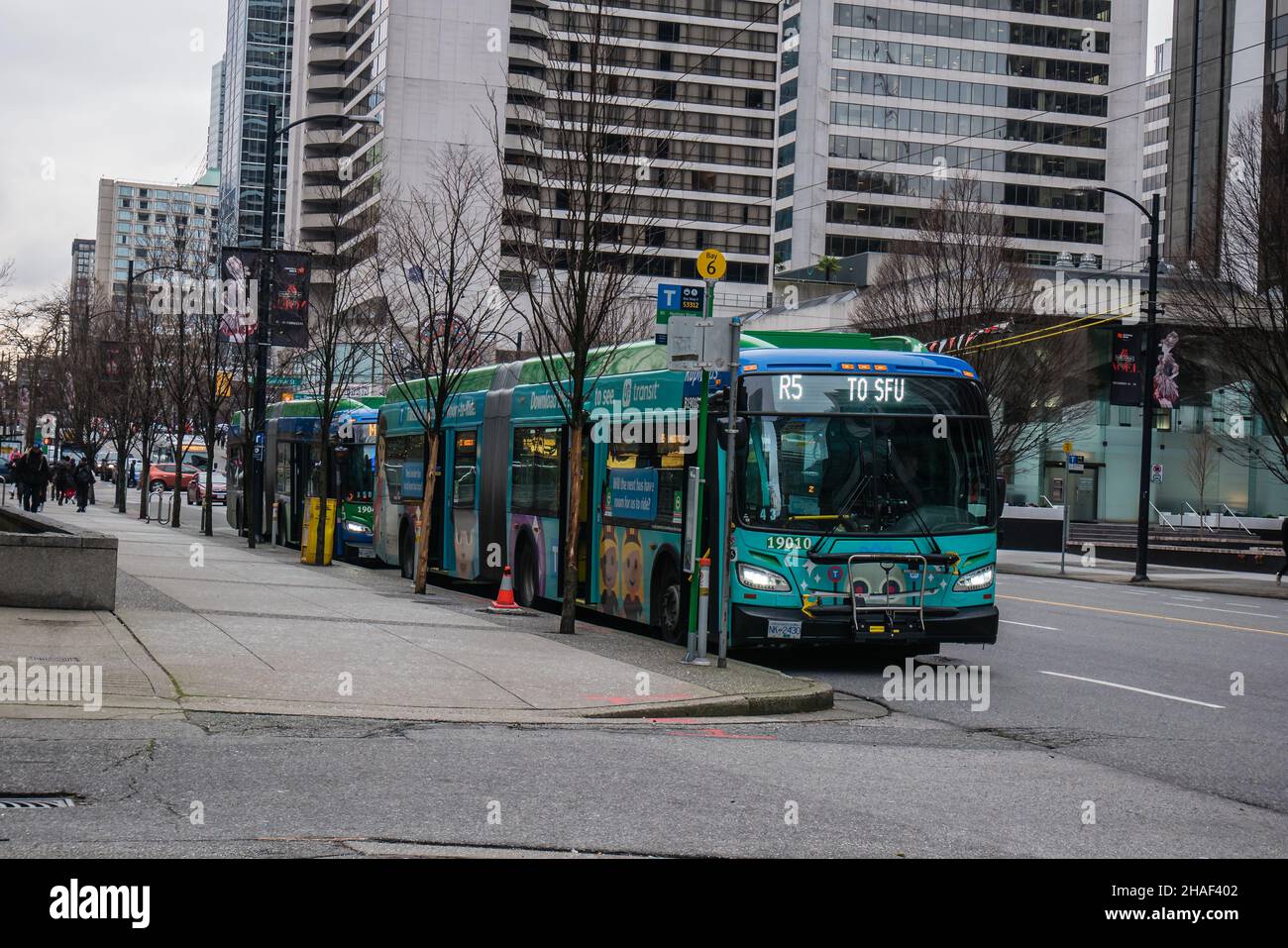 vancouver public transportation bus Stock Photo - Alamy