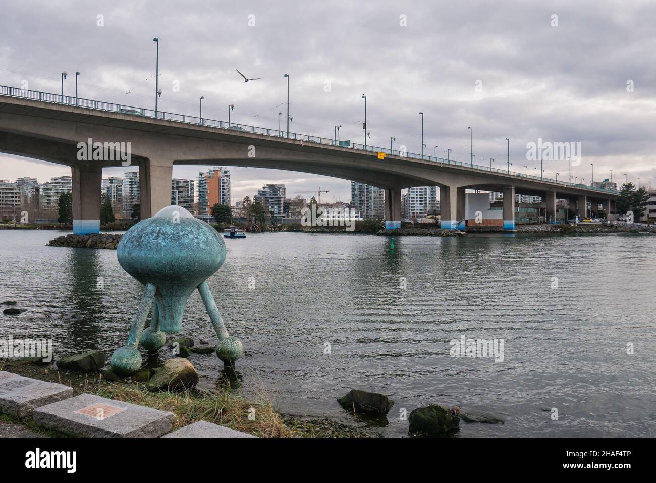The Cambie Bridge is a six-lane symmetric, precast, varying-depth-post ...