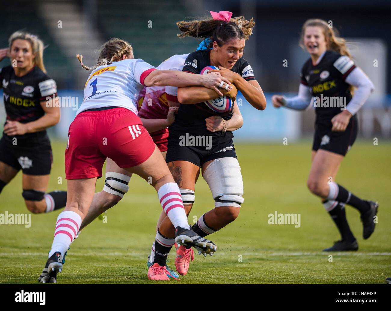 LONDON, UNITED KINGDOM. 12th, Dec 2021. Vicky Fleetwood of Saracens ...