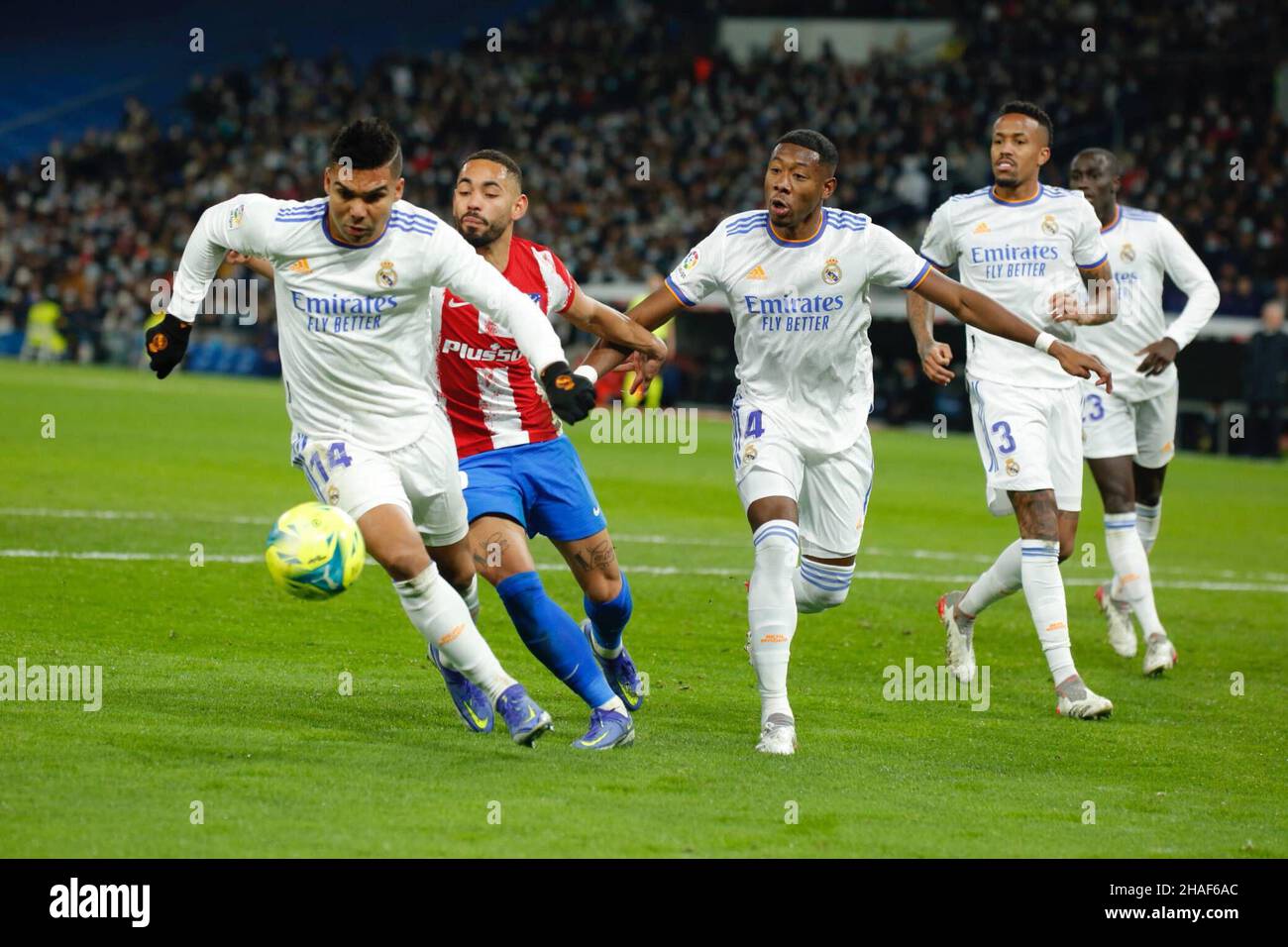 Madrid, Spain. 12th Dec, 2021. Matheus Cunha, forward from Atletico de ...