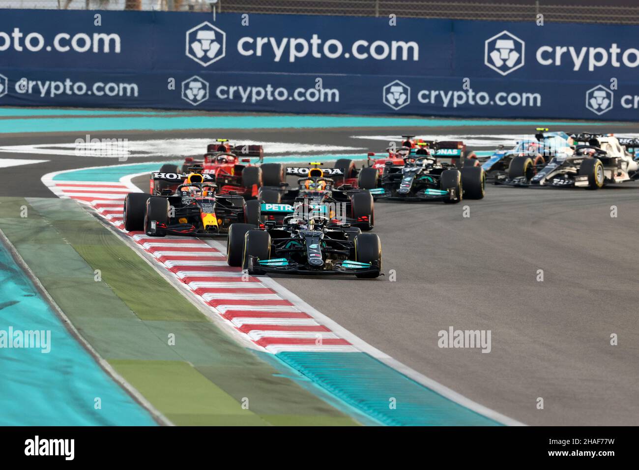 Abu Dhabi, United Arab Emirates. 12th Dec, 2021. # 44 Lewis Hamilton ...