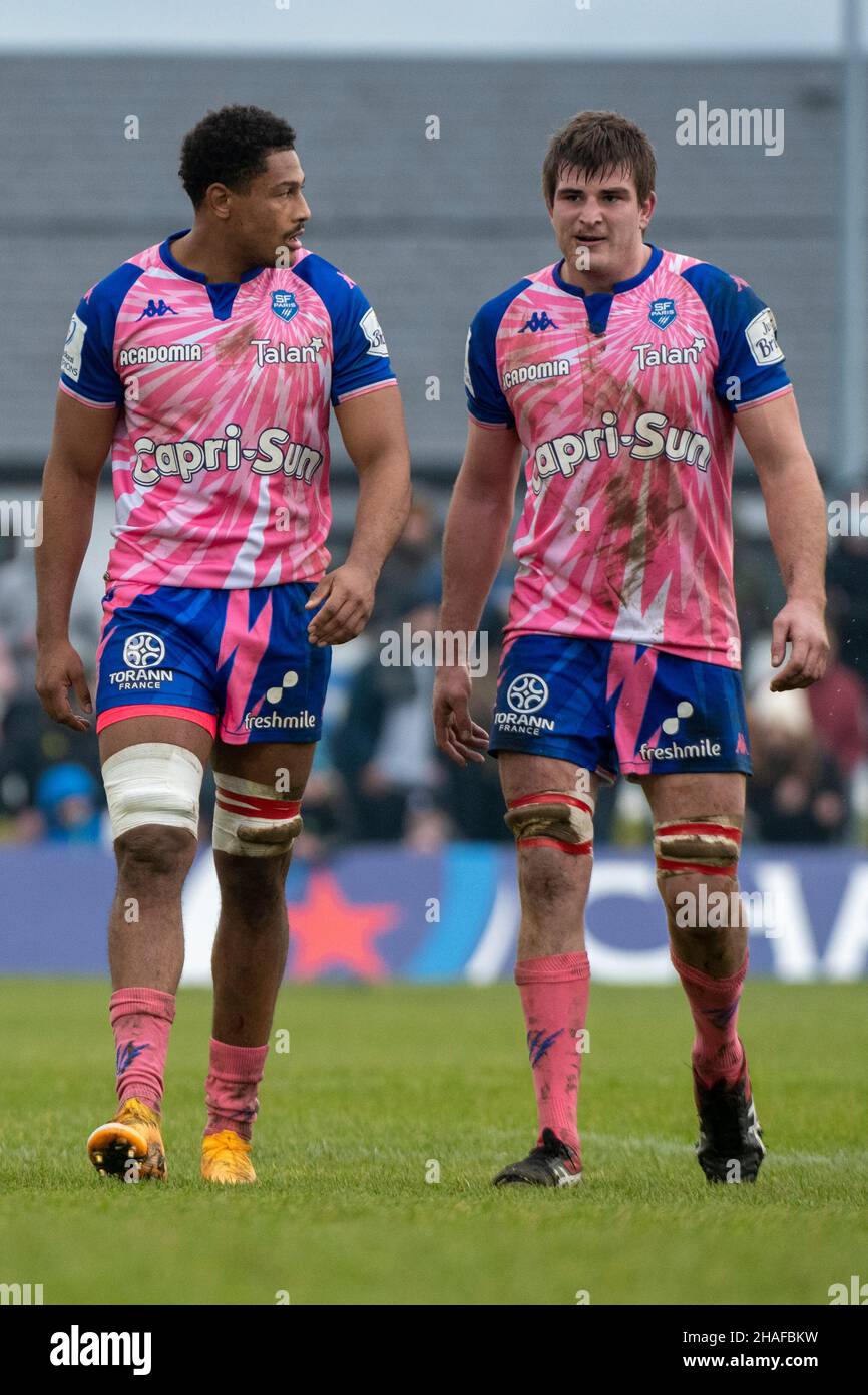 Galway, Ireland. 12th Dec, 2021. Charlie FRANCOZ of Stade Francais and ...