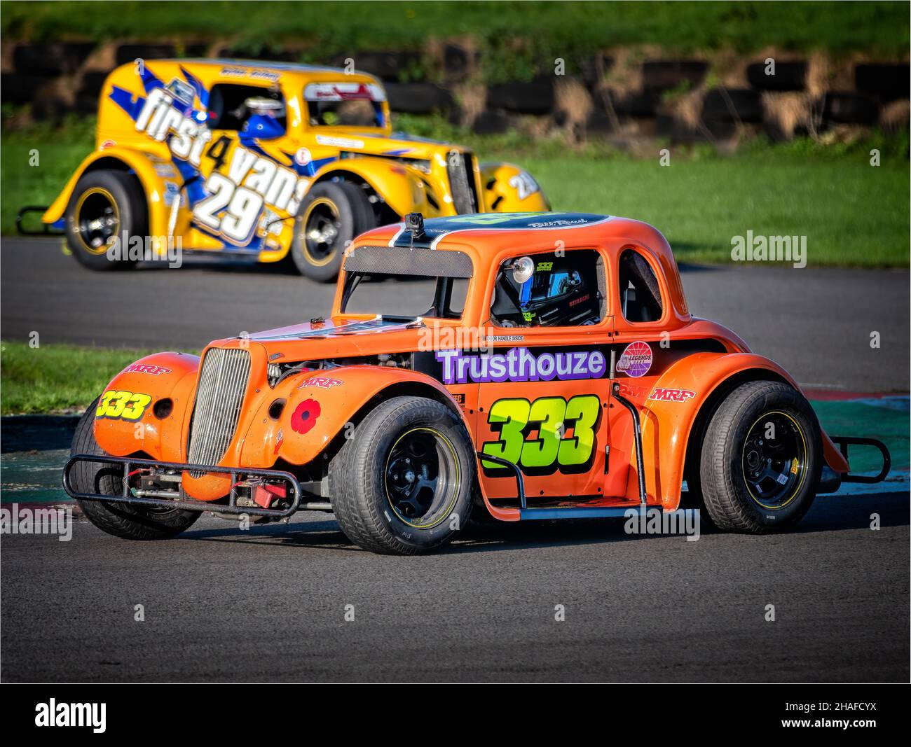 PEMBREY, UNITED KINGDOM - Oct 14, 2021: A selective focus of cars ...