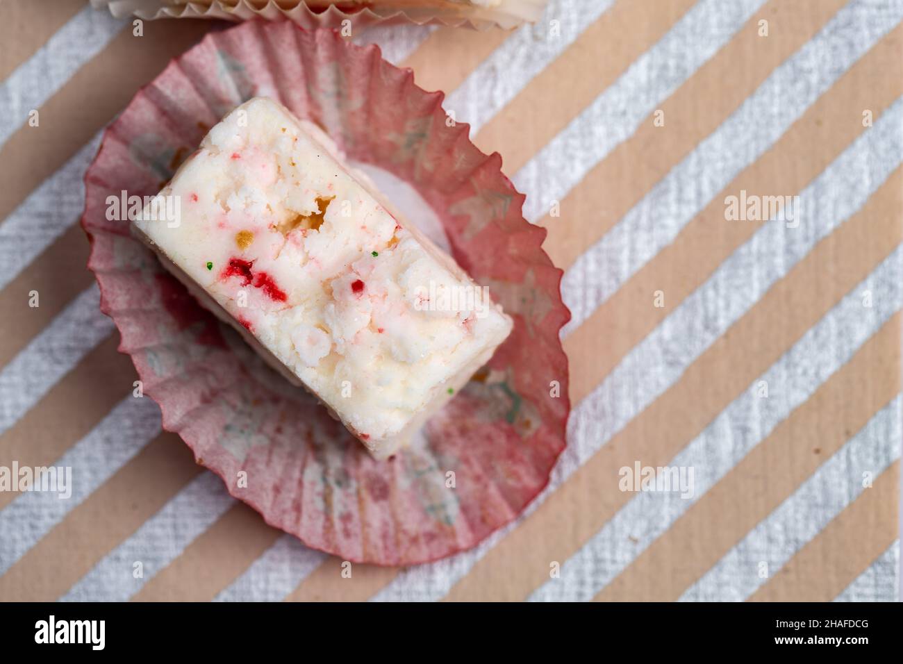 Homemade Holiday Divinity Candy Stock Photo - Alamy
