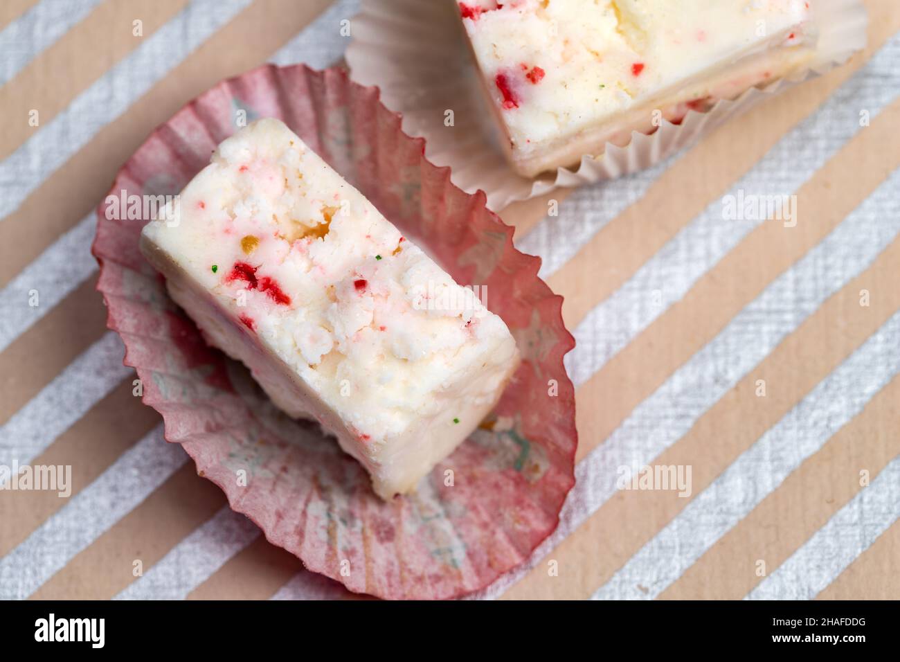 Homemade Holiday Divinity Candy Stock Photo - Alamy