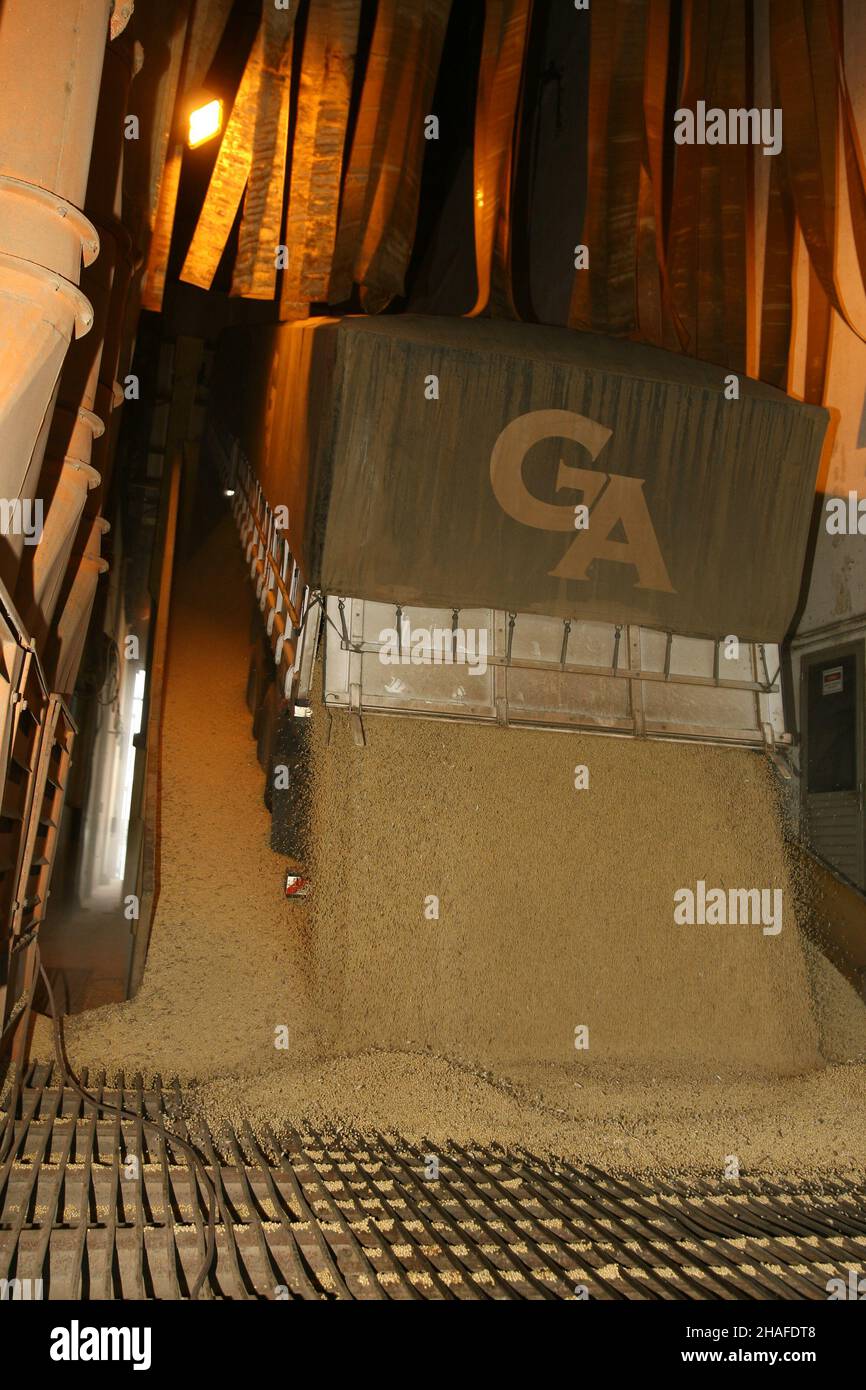 ilheus, bahia, brazil - july 19, 2011: Soybean loading for shipment at ...