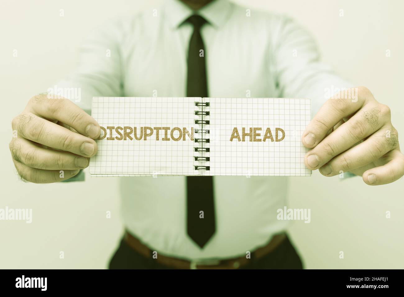 Conceptual display Disruption Ahead. Business concept Transformation ...