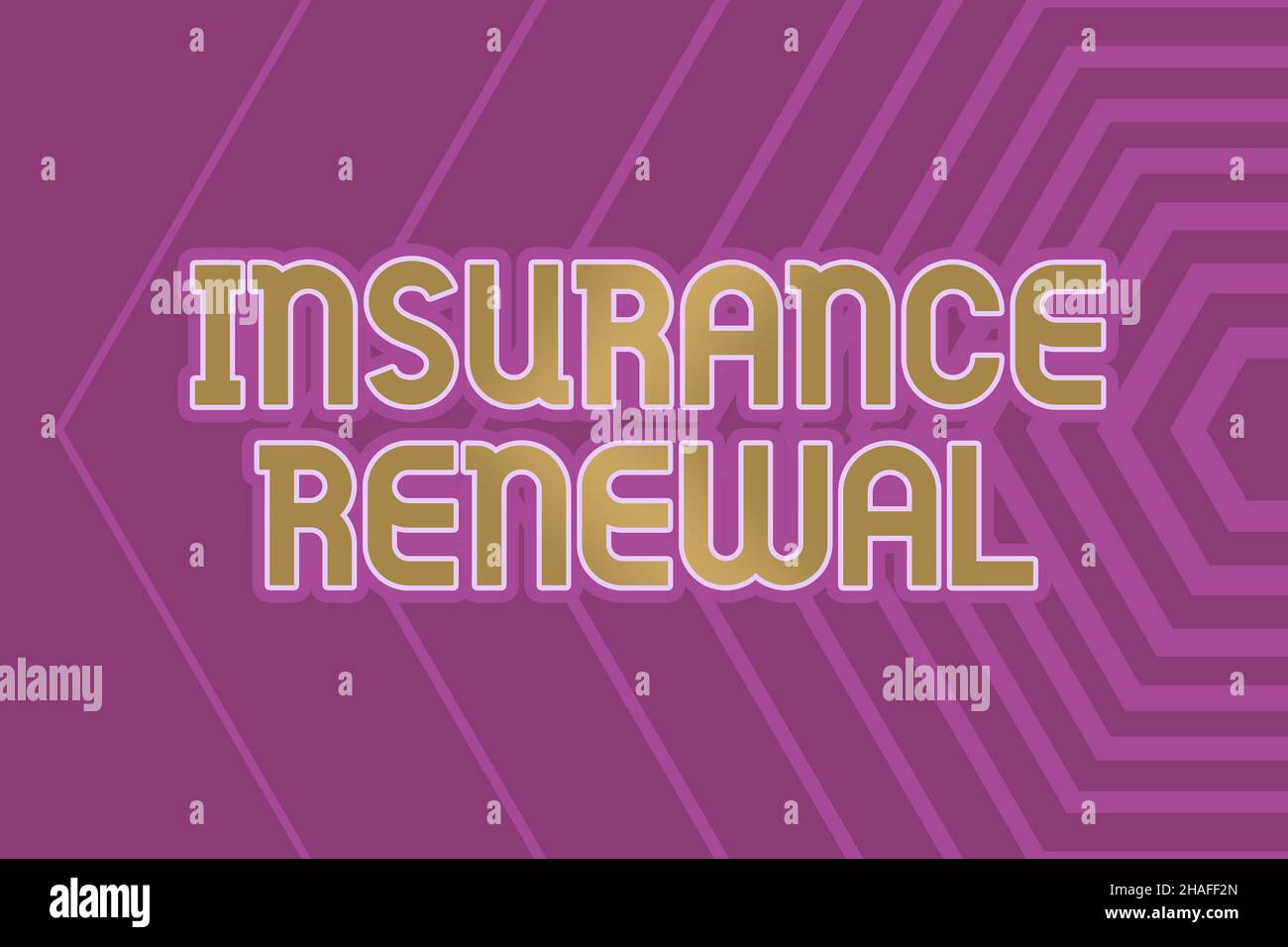 Sign displaying Insurance Renewal. Business showcase Protection from ...