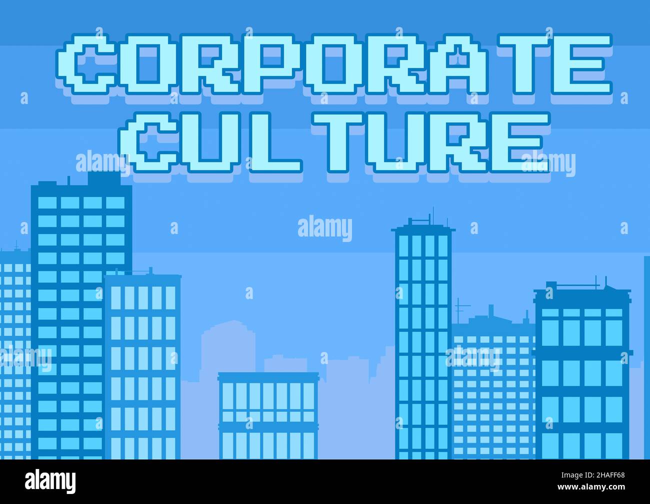 Hand writing sign Corporate Culture. Business showcase Beliefs and ...