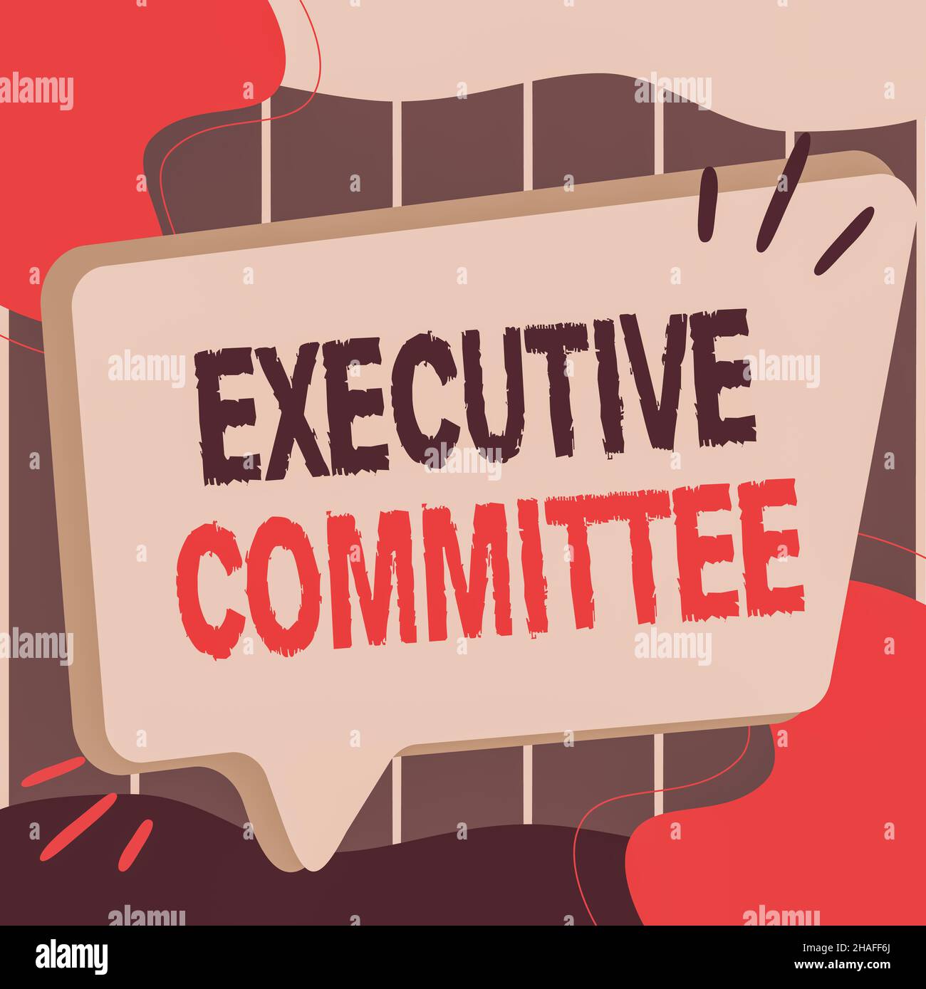 Conceptual display Executive Committee. Business idea Group of ...
