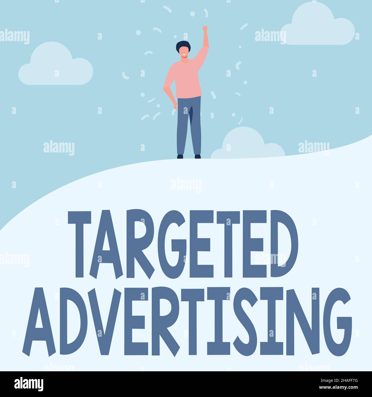 Hand writing sign Targeted Advertising. Business idea Online ...