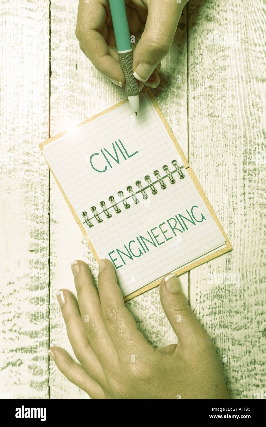 Conceptual display Civil Engineering. Business showcase Planning Design ...