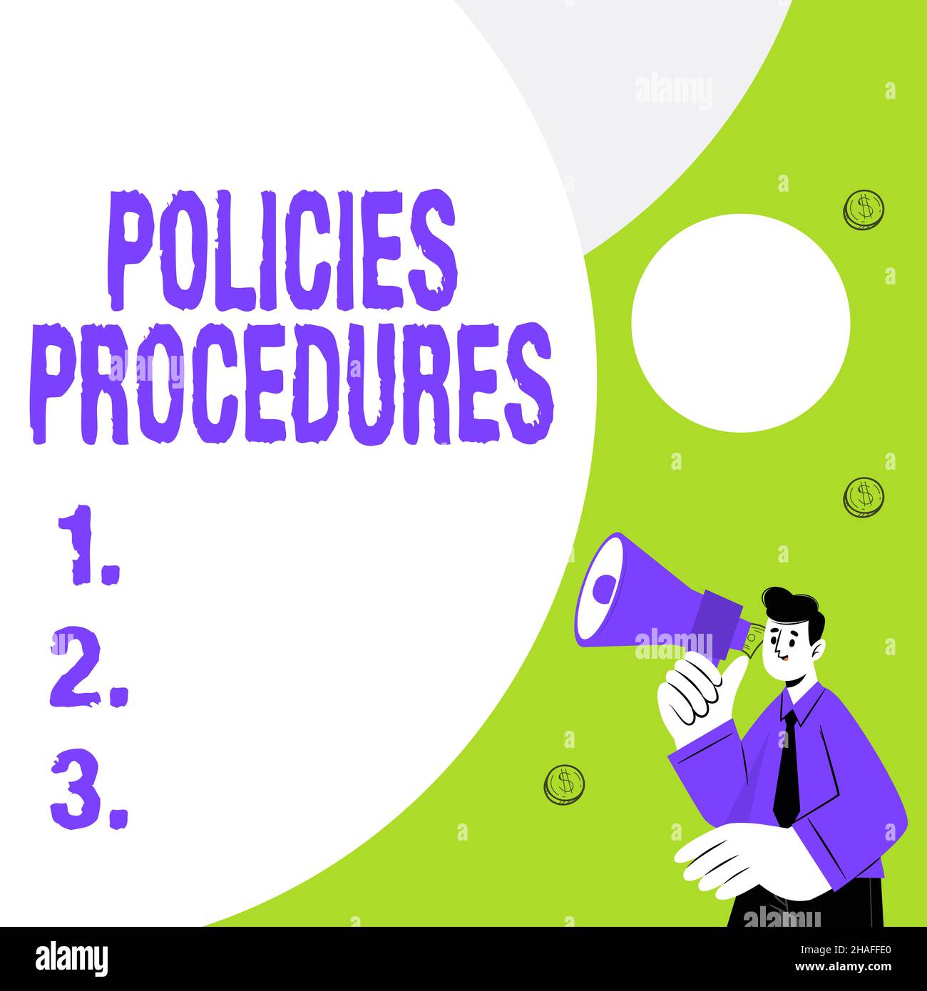 Handwriting text Policies Procedures. Conceptual photo Influence Major ...