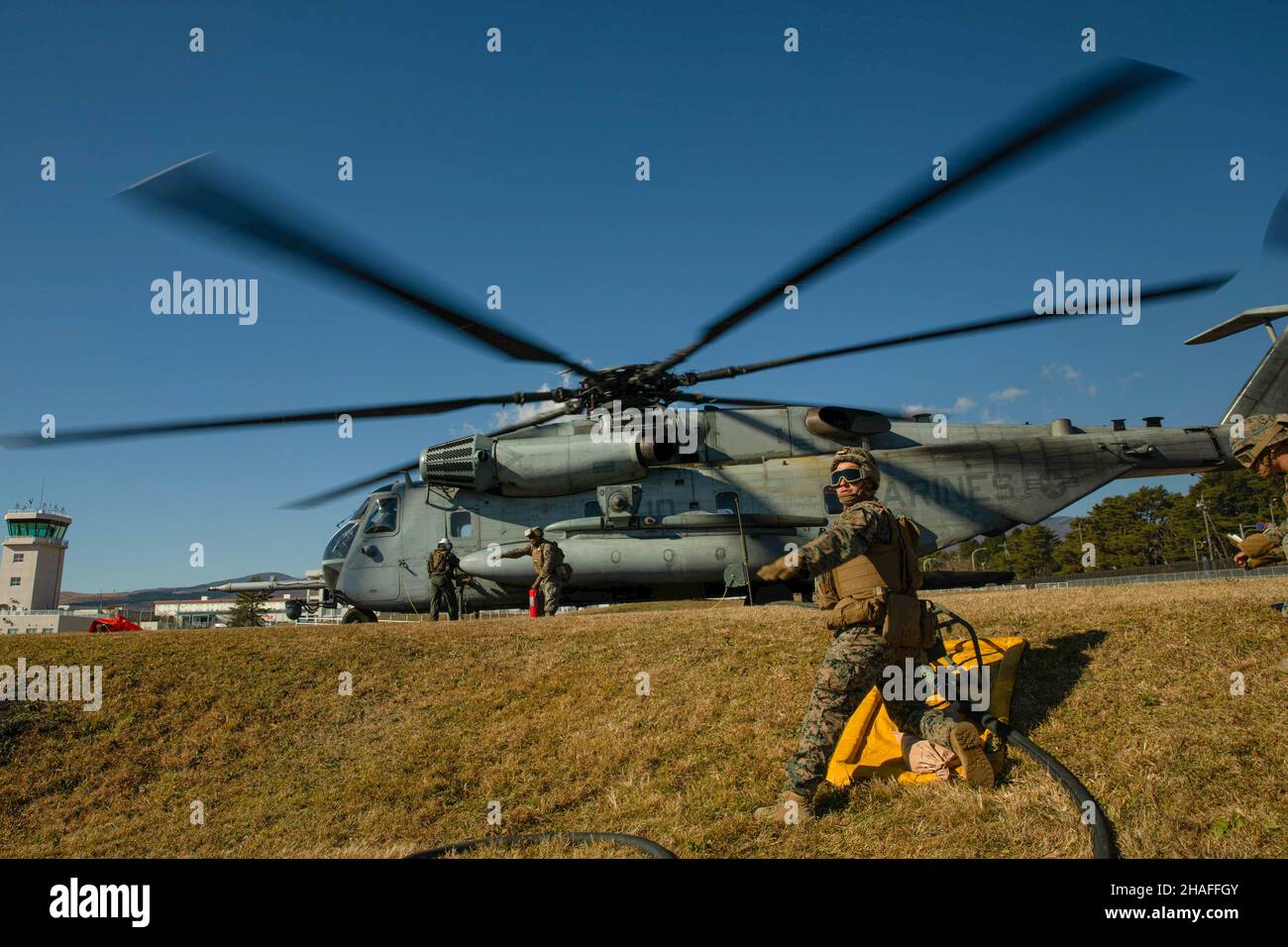 U.S. Marine Corps Lance Cpl. Carlos Luna, a bulk fuel specialist with ...