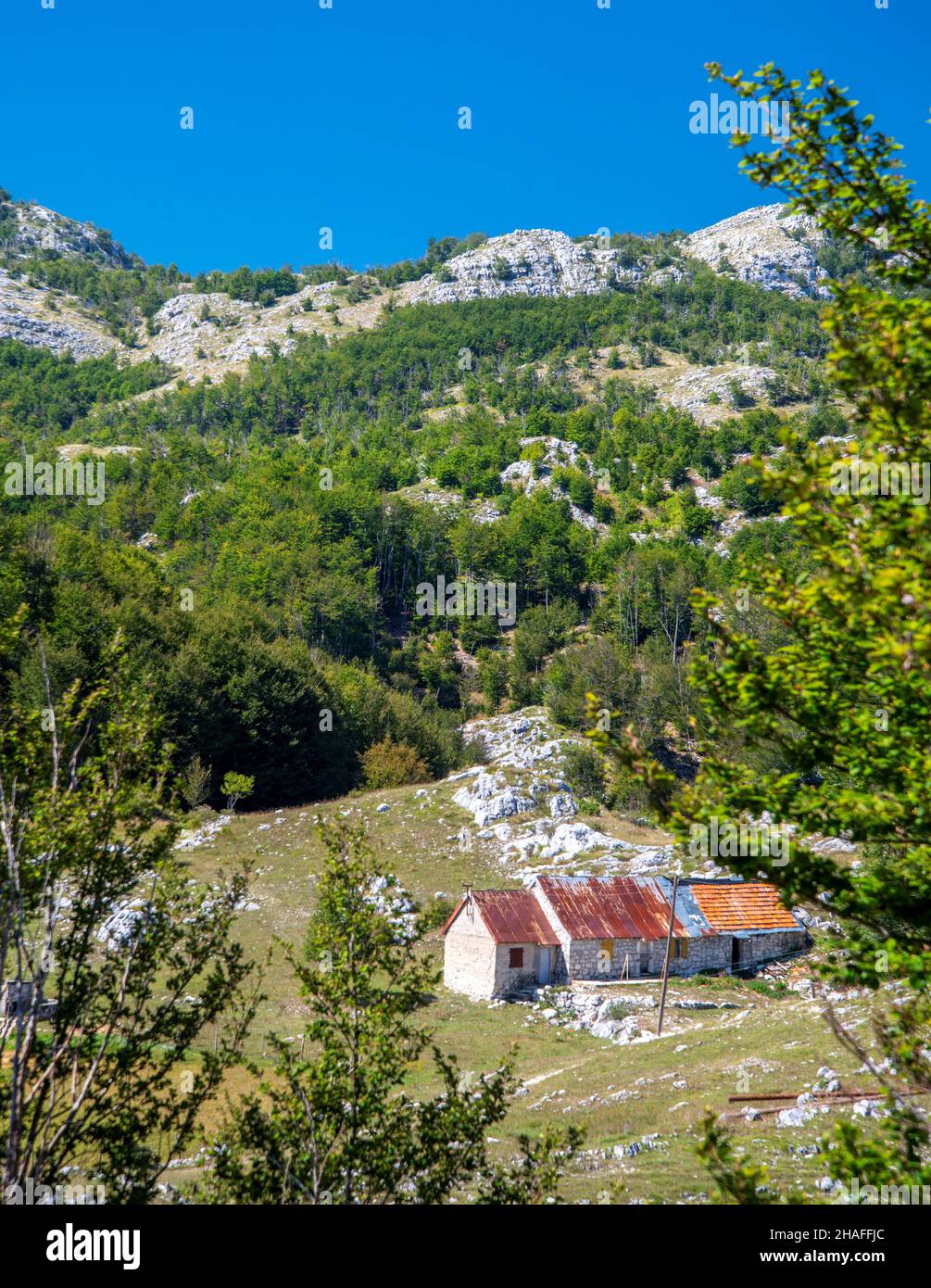Sunny weather in late summer,southwest Montenegro,beautiful special ...