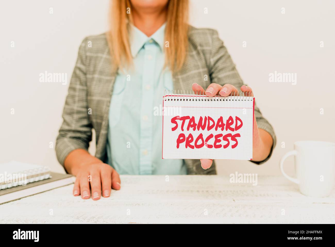 Text sign showing Standard Process. Word for rules made to be matched ...