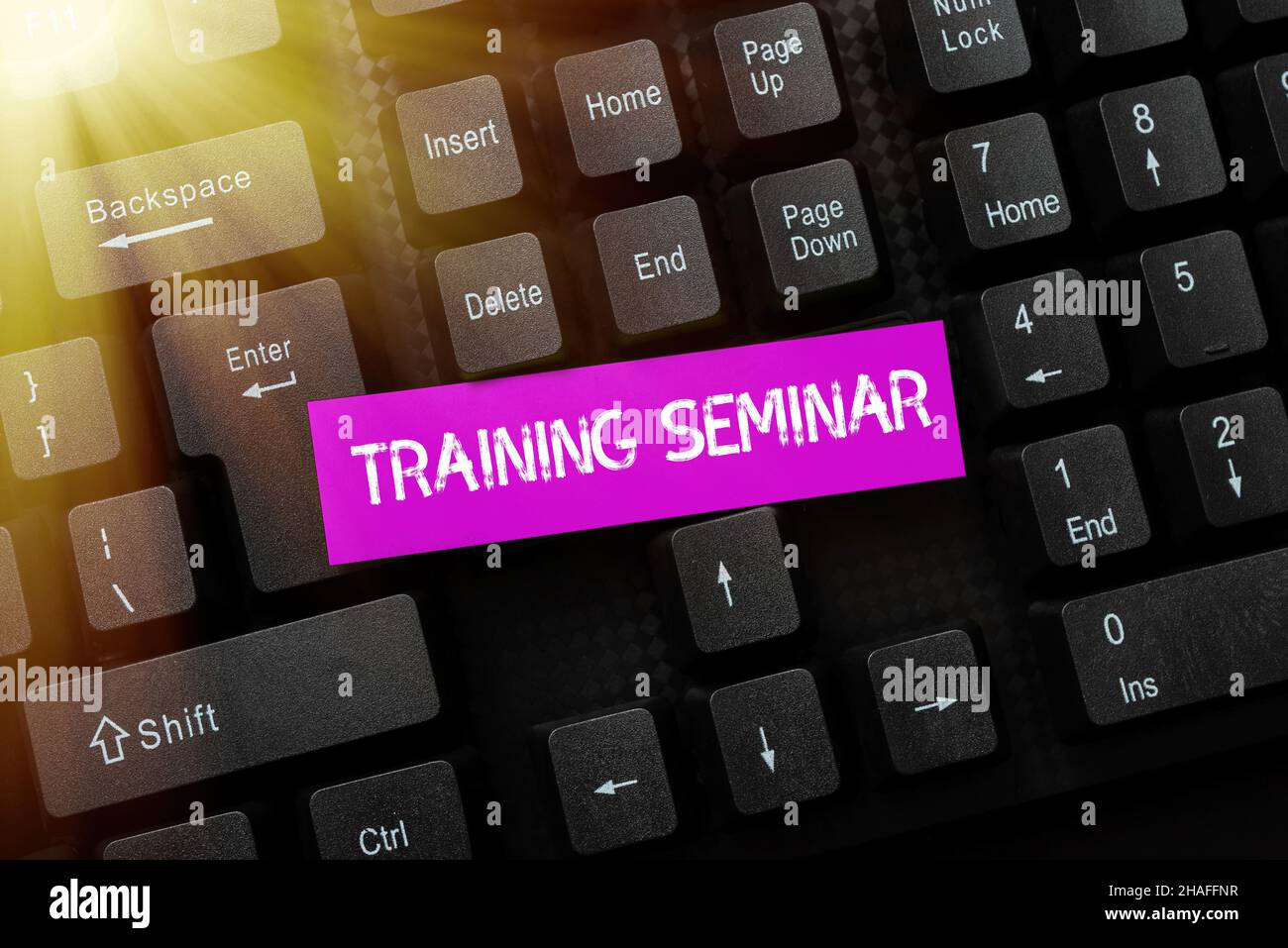 Text caption presenting Training Seminar. Word Written on Academic ...