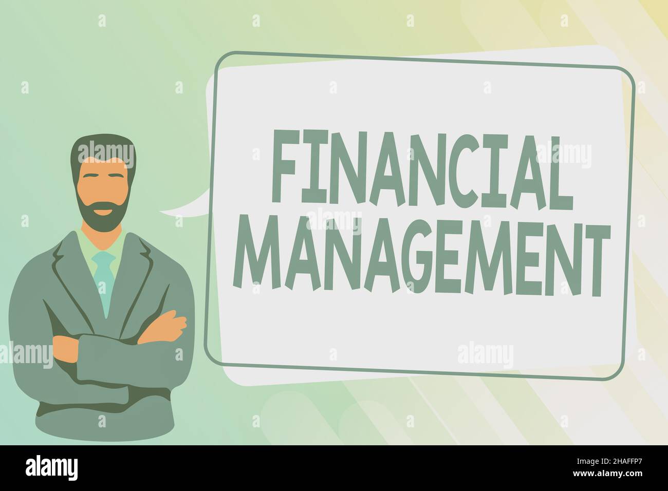 Handwriting text Financial Management. Business idea efficient and ...