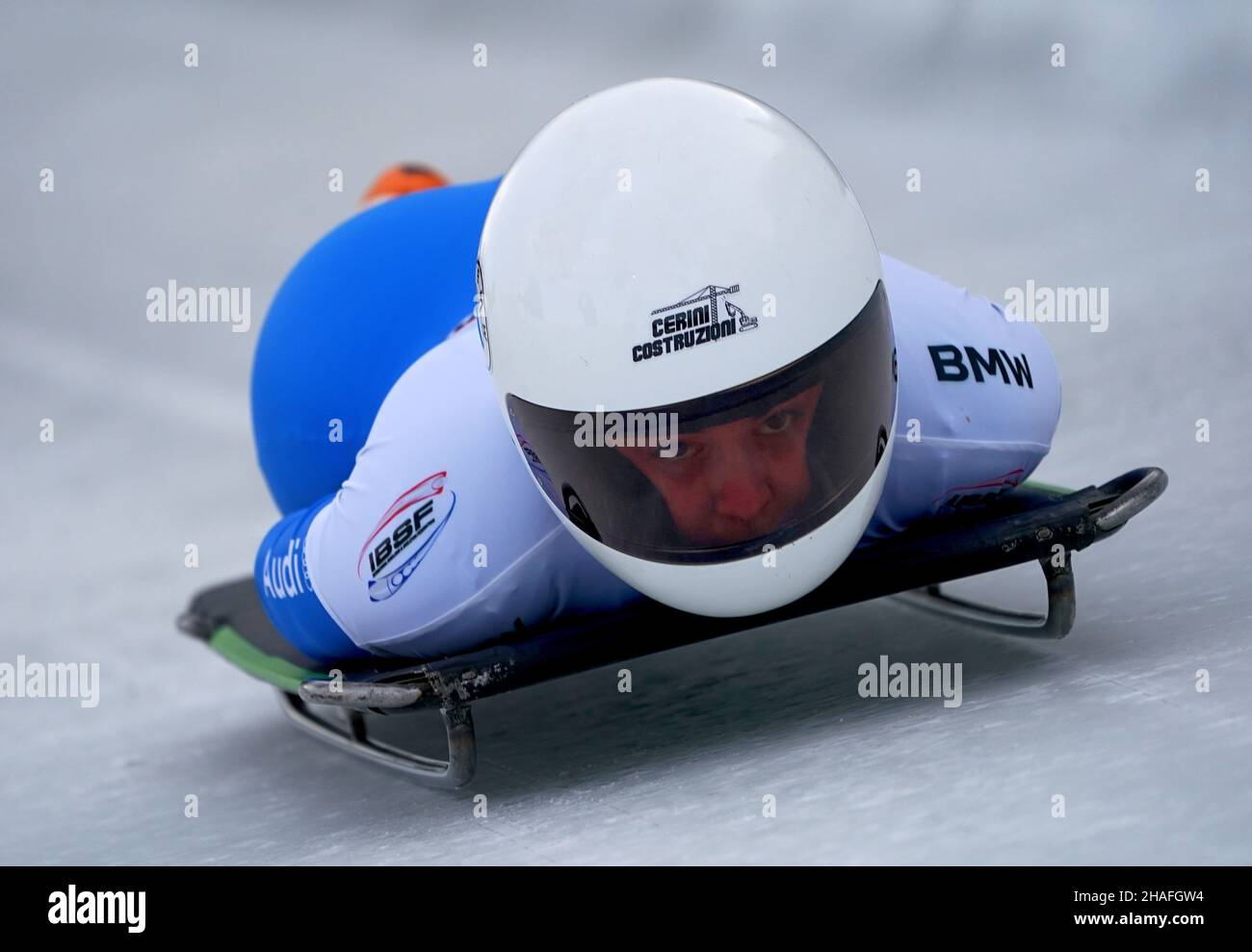 Kellie Delka (PUR) during BMW IBSF World Cup Bob & Skeleton on December ...