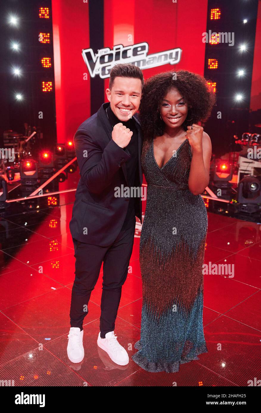 Berlin, Germany. 13th Dec, 2021. Nico Santos and Gugu Zulu are on stage ...