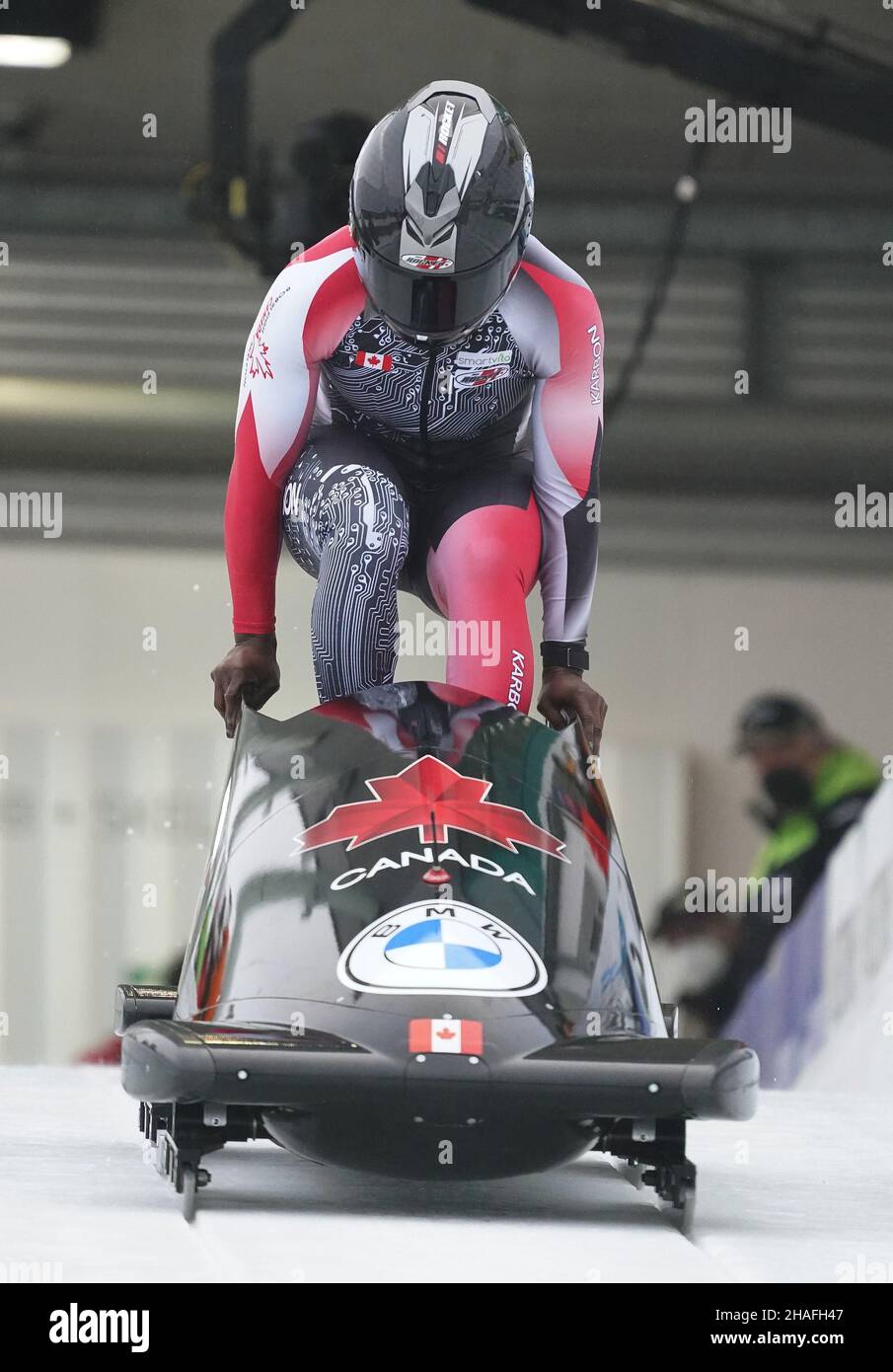 Cynthia Appiah (CAN) in first run monobob women during BMW IBSF World ...
