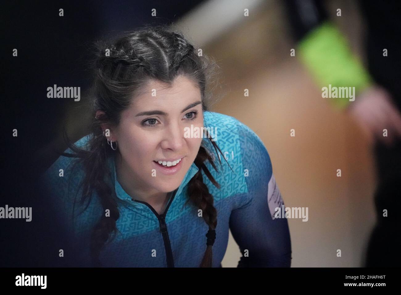 Breeana Walker (AUS) after second run monobob women during BMW IBSF ...