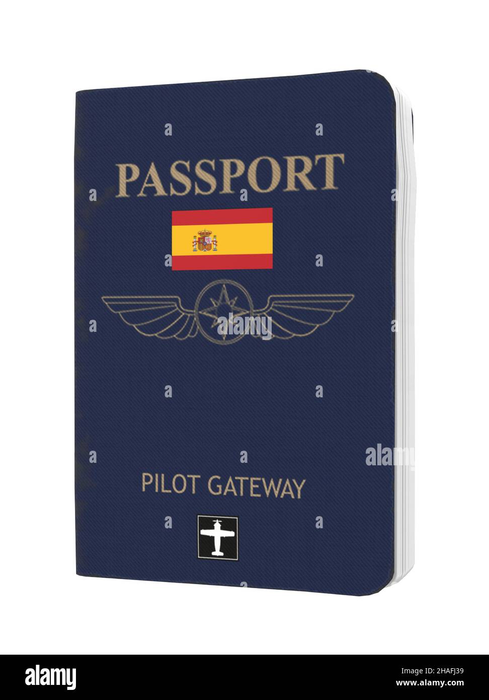 Spain Country Flag Passport Book Stock Vector Image & Art - Alamy