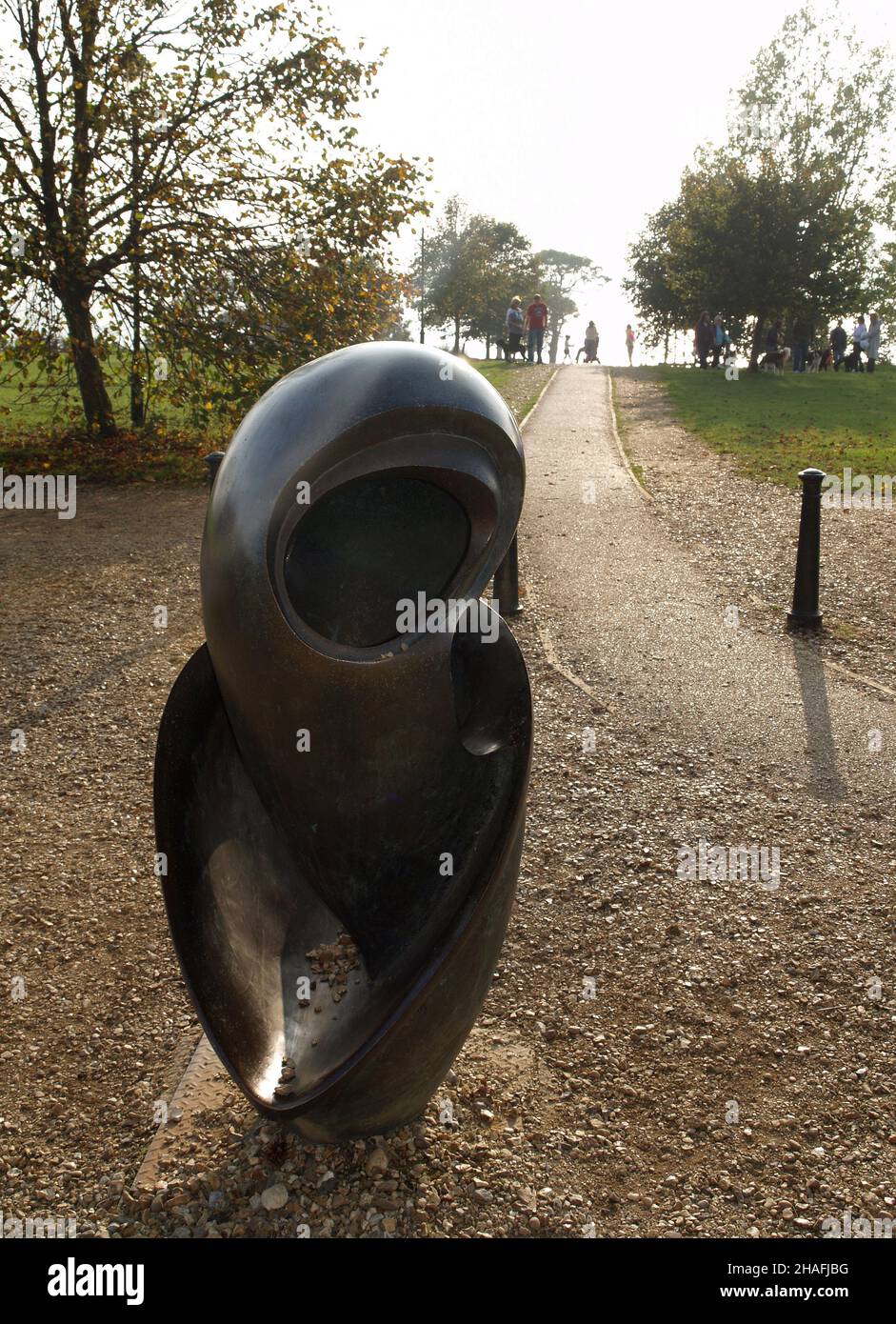 Sculpture outside Netley Hospital Chapel at Royal Victoria Country Park ...