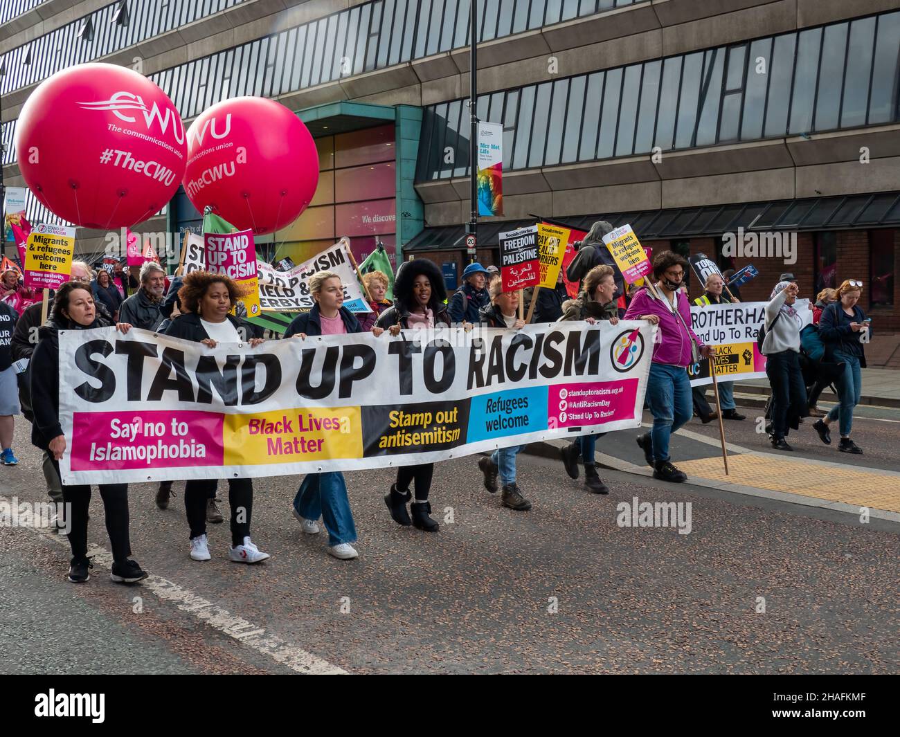 MANCHESTER, UNITED KINGDOM - Nov 02, 2021: The anti-racism ...