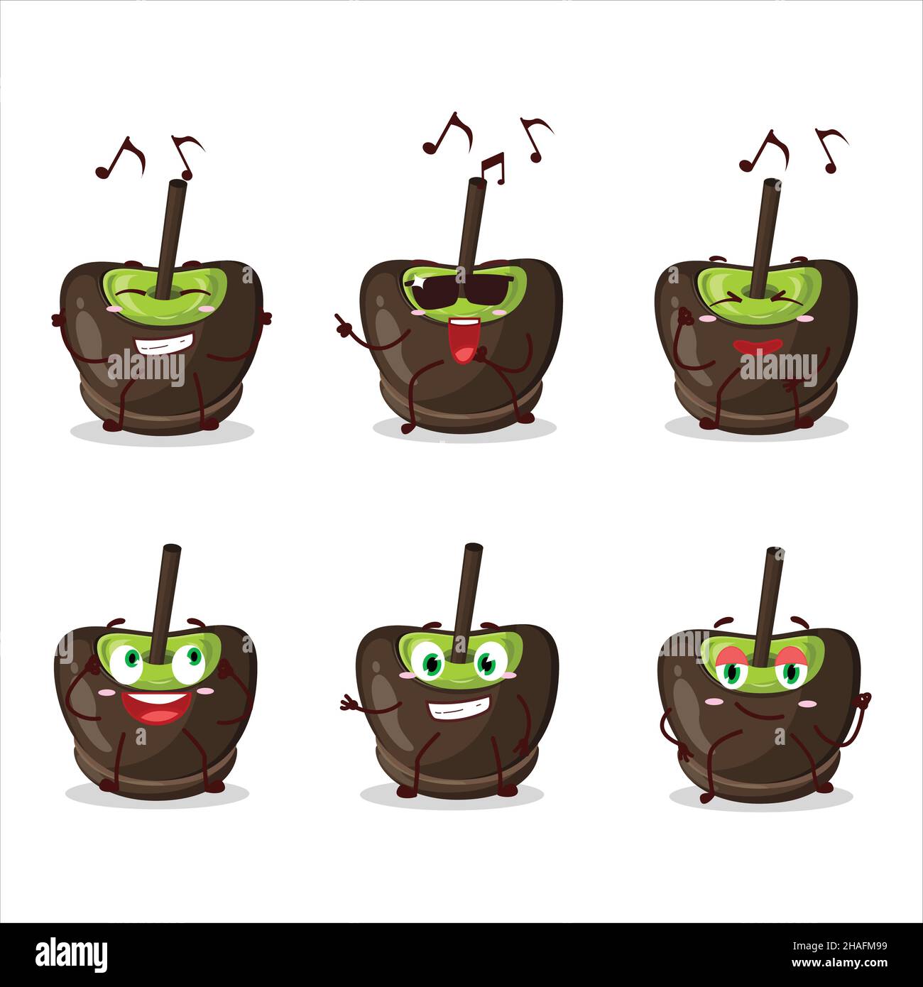 An image of chocolate sugar candy dancer cartoon character enjoying the ...